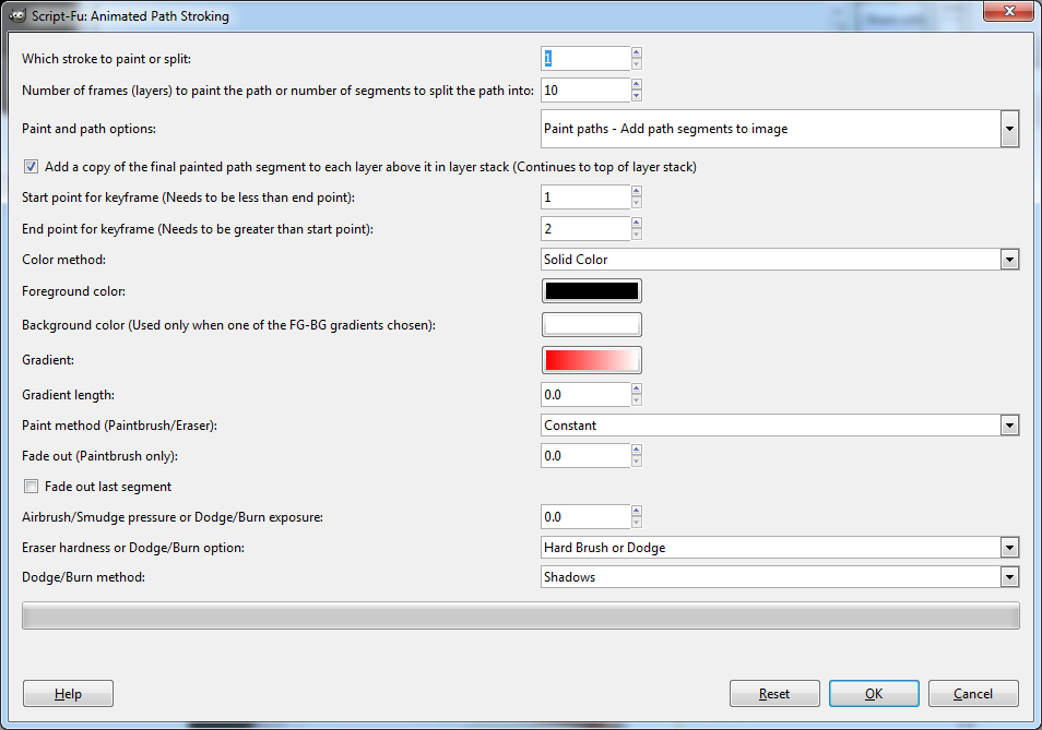 Animated Path Stroking/Paths Suite • GIMP Chat